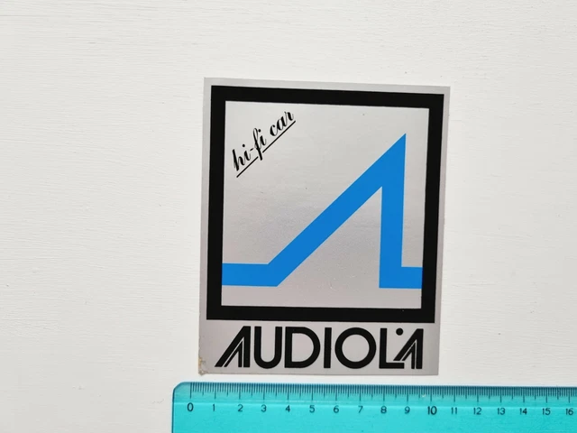 ADESIVO AUDIOLA HIFI CAR STICKER AUTOCOLLANT VINTAGE 80s ORIGINAL EUR 9 ...