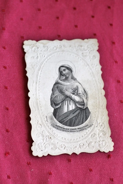 IMAGE PIEUSE STE-MARIE Vierge Immaculée - prière - Maison Basset - 11 x ...