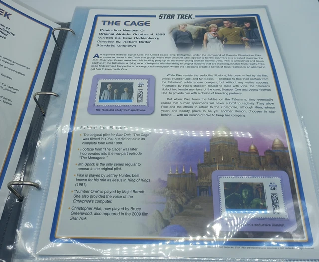 RARE ORIGINAL STAR Trek Complete Full Set Official U.S. Postal Stamp ...