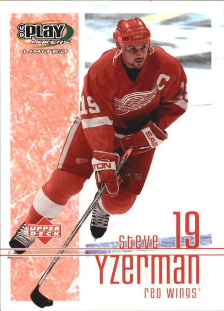 CARTE DE HOCKEY 2001-02 UD Playmakers Red Wings #38 Steve Yzerman EUR 2,20 - PicClick FR