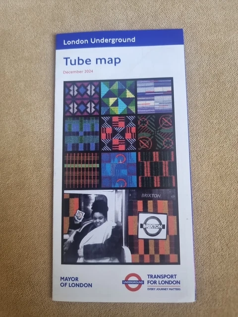 LONDON UNDERGROUND, TUBE Map December 2024 £1.40 - PicClick UK