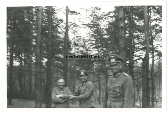 ORIG. FOTO GENERAL Adolf STRAUSS mit Offiziere AOK.9 Weissrussland ...