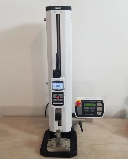 MARK-10 ESM303 MOTORIZED Force Test Stand DC4060 panel and M5-50 gauge ...