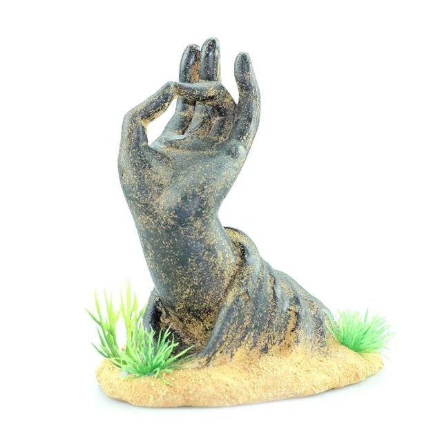 AQUARIUM DECOR FOR Fish for Tank Guanyin Hand Statue Aquatic Pets ...
