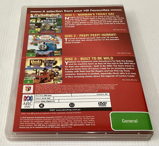 HIT FAVOURITES 2 Region 4 DVD 3 Disc Collection Bob Thomas Norman ABC ...