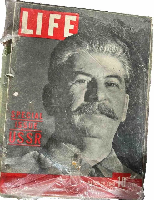 LIFE MAGAZINE 1943 March 29 Special Issue Ussr Joseph Stalin Russia Ww2 ...