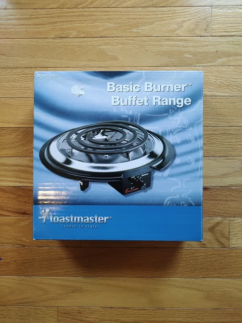 TOASTMASTER BASIC BURNER Buffet Range Model 6420 Open Box - Tested and ...