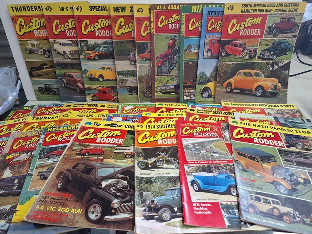 31 X VINTAGE Australian Custom Rodder Magazines 1970s-1990s PB EUR 75 ...