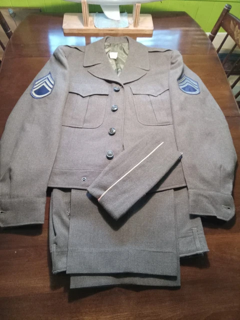 UNIFORME SERGENTE ESERCITO americano seconda guerra mondiale in ottime ...