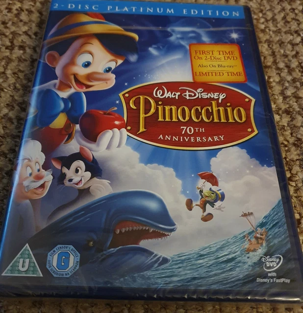 PINOCCHIO 2 DISC Platinum Edition DISNEY DVD BRAND NEW SEALED £8.99 ...