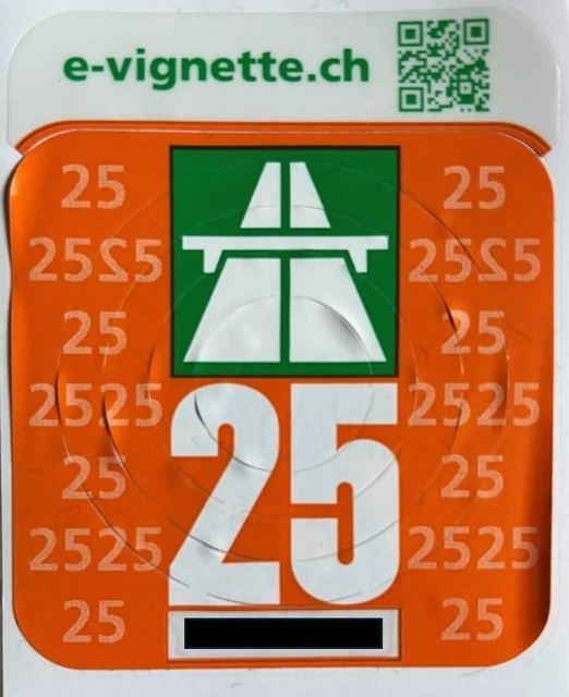 VIGNETTE SCHWEIZ SUISSE 2025 Autobahn EUR 25,51 - PicClick DE