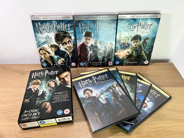 HARRY POTTER DVD Special Edition Bundle Collection Full Set 1-8 8x DVDs ...