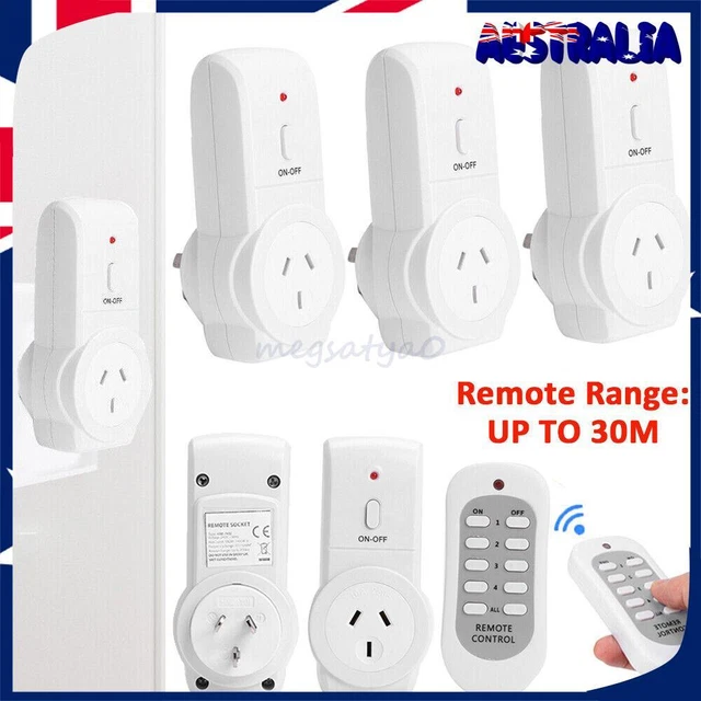 REMOTE CONTROL SMART Wireless Socket Switch Home Mains AU Plug AC Power ...