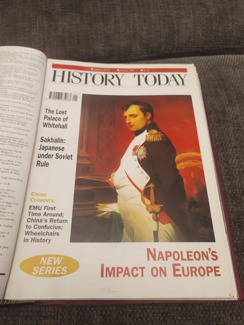 HISTORY TODAY MAGAZINE Vol 48 (1) January 1998, Napoleon - P416 £3.99 ...
