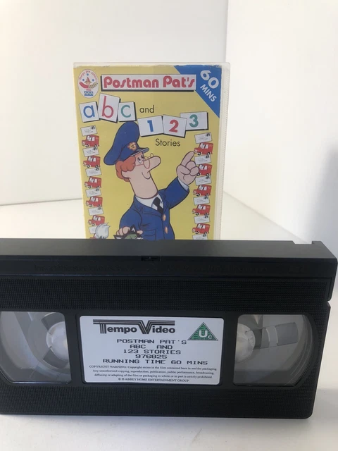 POSTMAN PAT'S ABC and 123 Stories VHS VIDEO TAPE (kids animation ...