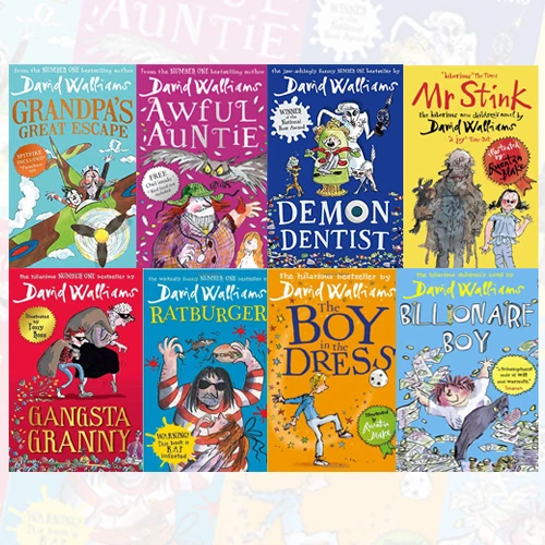 DAVID WALLIAMS COLLECTION 8 Books Set Grandpa's Great Escape, Awful ...
