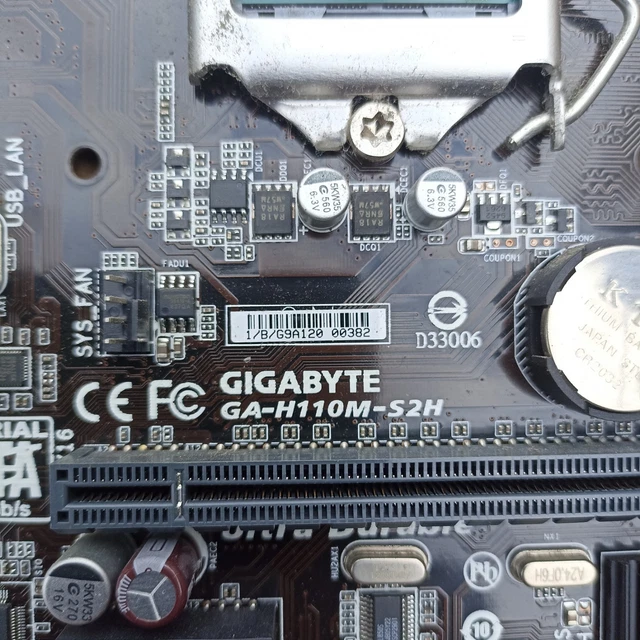 GIGABYTE GA-H110M-S2H SOCKET LGA1151 DDR4 Micro ATX Motherboard £19.00 - PicClick UK