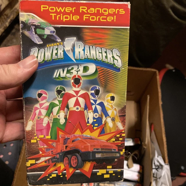 POWER RANGERS IN 3D - Triple Force! Lightspeed Rescue - VHS NTSC - RARE ...