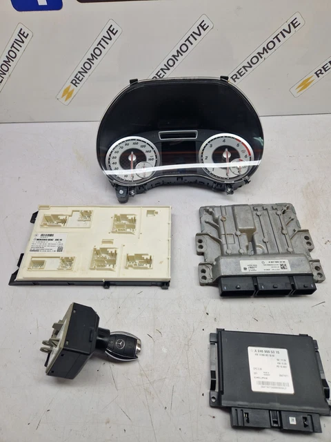 MERCEDES A180 W176 Ecu Kit Speedometer Ecu Set Modules Key 1.5 Cdi ...