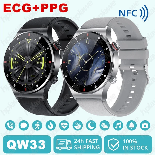 SMART WATCH ECG+PPG NFC Bluetooth Call Heart Rate Monitor Sports ...