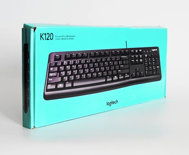 LOGITECH MK120 WIRED Full-Size Keyboard USB Plug-and-Play PC Black $15. ...