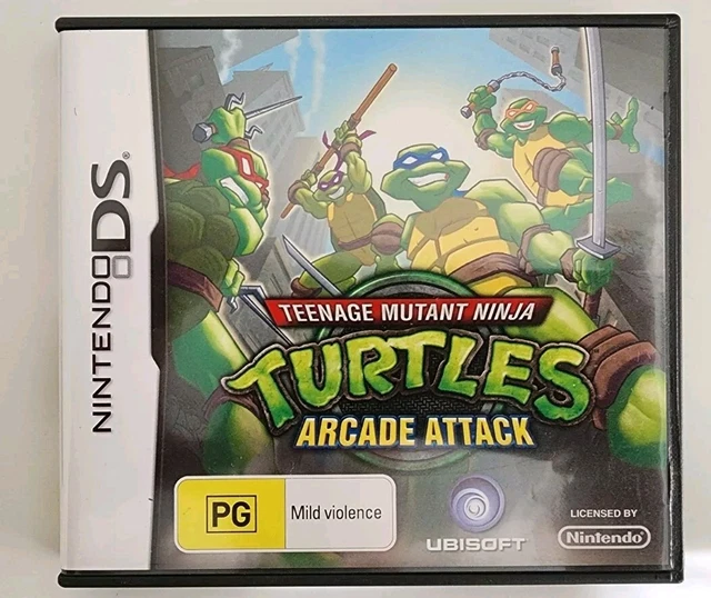 NINTENDO DS TEENAGE Mutant Ninja Turtles Arcade Attack TMNT inc Manual ...