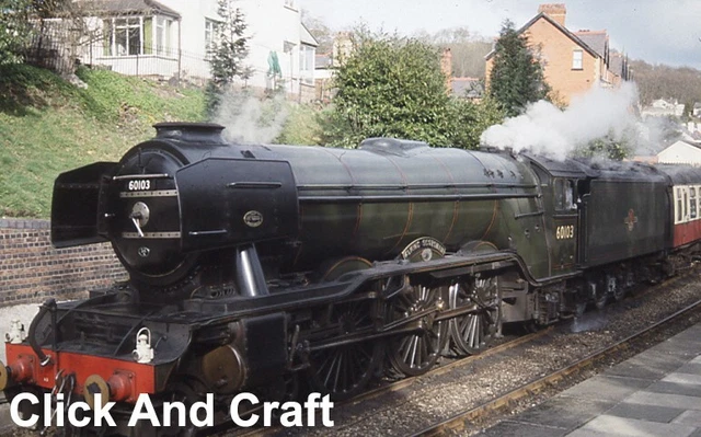 35MM SLIDE BR British Railway Steam Train 60103 Flying Scotsman EUR 6 ...