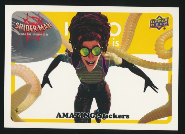 AS-12 DOC OCK 2022 UD Spider-Man Into the Spider-Verse AMAZING STICKERS ...