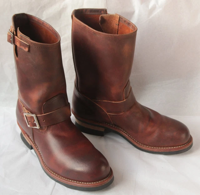RED WING SHOES 2972 Engineer Boots UK 9 US 10 Copper Rough and Tough ...
