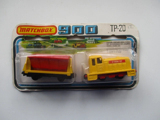 RARE VINTAGE 1978 MATCHBOX 900 TP-20 Diesel & Gondola* sealed on Card £ ...