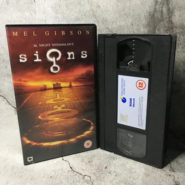 SIGNS - MEL Gibson - M. Night Shyamalan VHS Tape £4.35 - PicClick UK