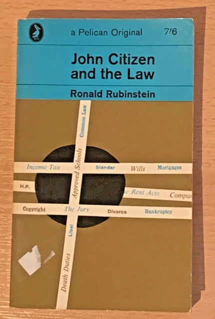 JOHN CITIZEN AND the nLaw by Ronald Rubinstein - 1965 paperback £2.95 ...