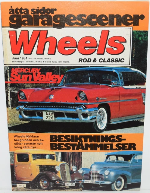 VINTAGE JUNE 1981 Wheels Hot Rod and Classic Car Motorcycle Magazine in ...