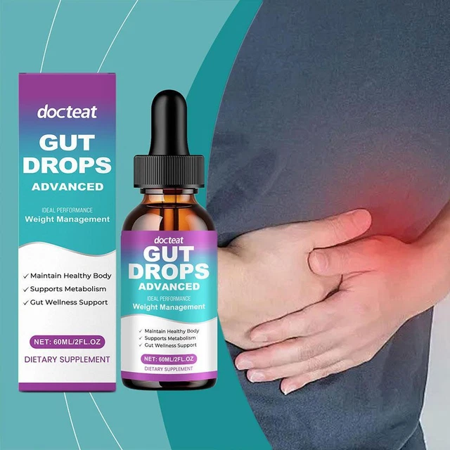 BOWEL CARE SUPPLEMENT Drops Gut Drops Advanced Weight Management 60ml ...