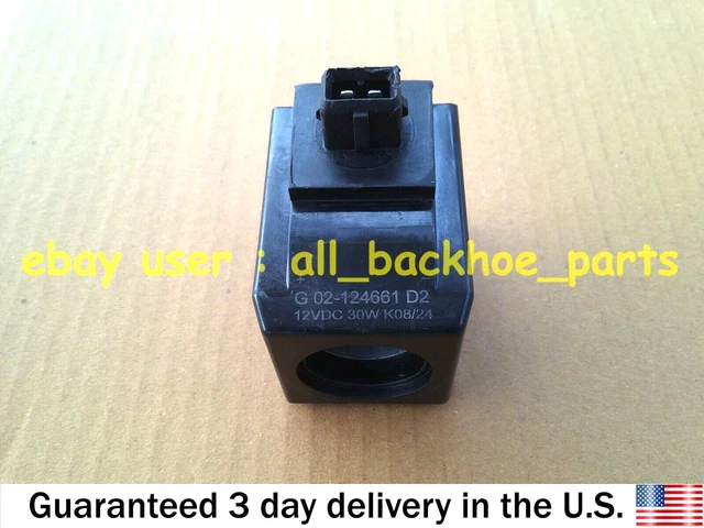 JCB PARTS- DANFOSS Vickers 12V 30W Solenoid Coil Flat Pin (477/00824 02 ...