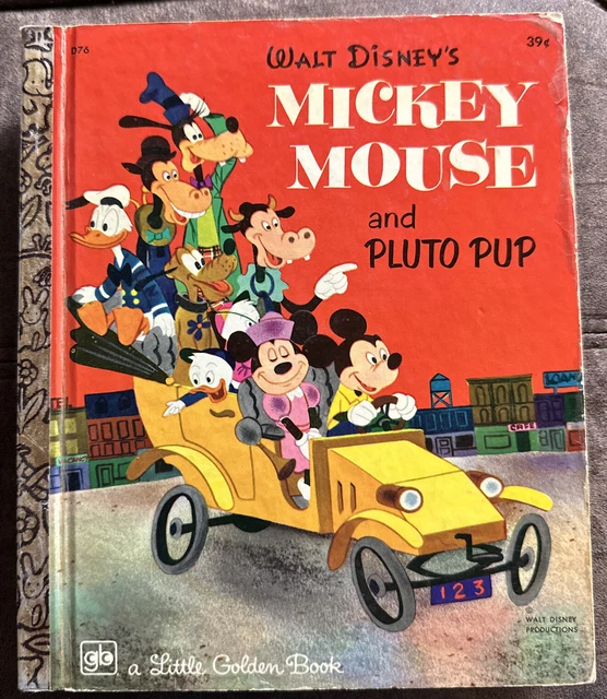 A LITTLE GOLDEN Book Walt Disney’s Mickey Mouse And Pluto Pup 1973 39 Cent Cover $4.84 - PicClick AU