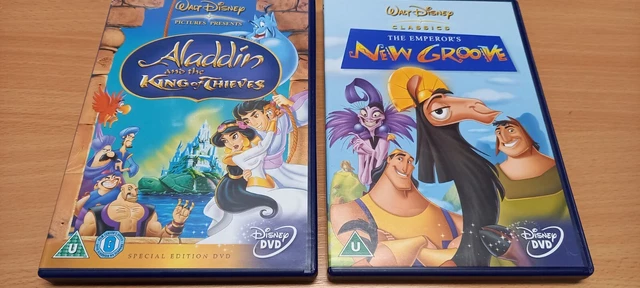 ALADDIN AND THE King of Thieves and The Emperors New Groove DVD Disney ...