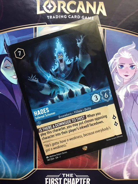 DISNEY LORCANA FIRST Chapter - Hades Infernal Schemer- Non Foil - 147/ ...