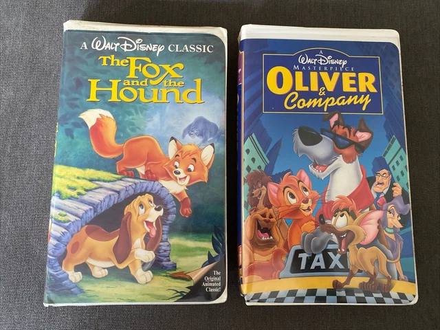 DISNEY VHS 2 Film Lot : The Fox and the Hound / Oliver & Company ...