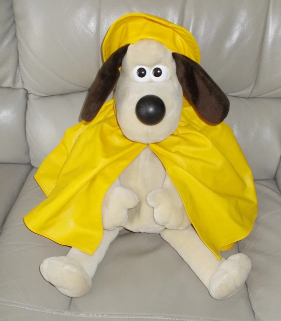 VINTAGE WALLACE AND Gromit Dog Yellow Raincoat Backpack Rucksack Bag ...