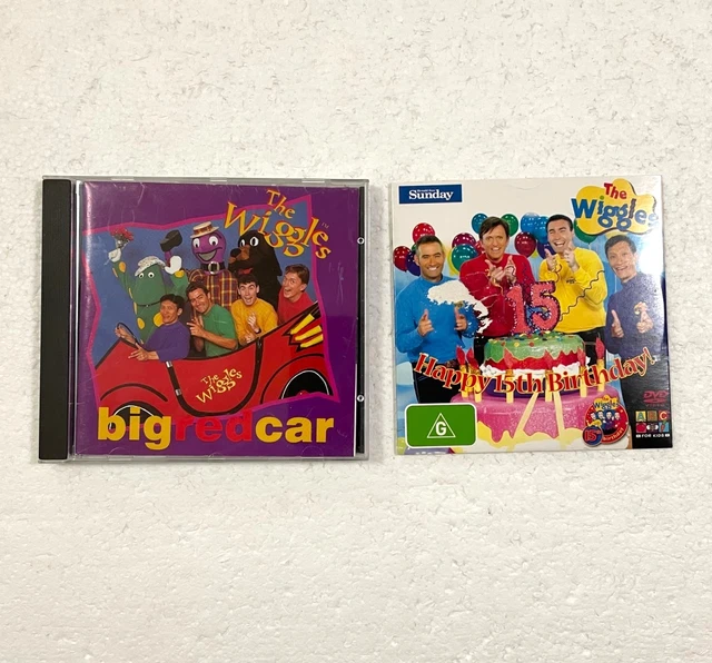 THE WIGGLES CD Big Red Car 1995 Original Cast Plus Happy 15th Birthday ...