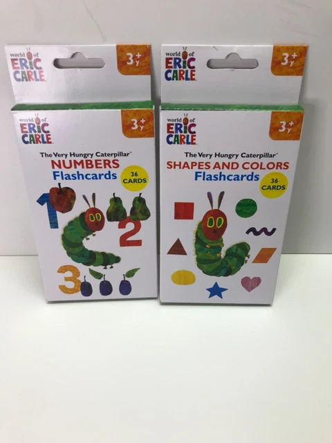 THE VERY HUNGRY Caterpillar Learning Flashcards Alphabet/Numbers/Shapes ...