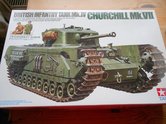 TAMIYA CHURCHILL MKVII British Infantry Tank Unassembled Model Kit £26. ...