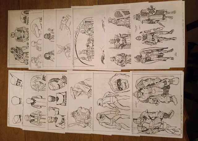 Jack Kirby 125 Xerox Model Sheets Hanna Barbera Animation Etc Set 2 £