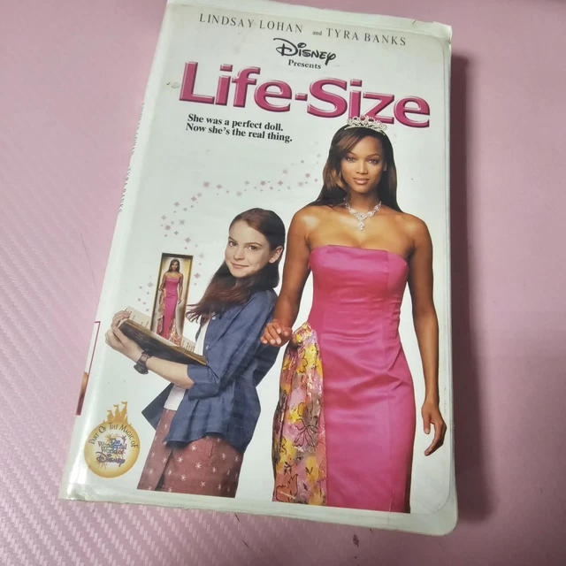 LIFE-SIZE (VHS, 2000) Tyra Banks Lindsay Lohan Used Case has wear - See ...