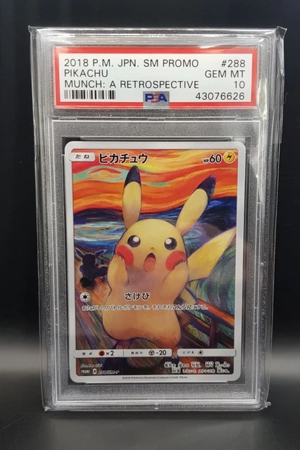 SCREAM PIKACHU MUNCH PSA 10 288/SM-P Japanese Pokemon Retrospective Promo Card EUR 2.756,63 ...