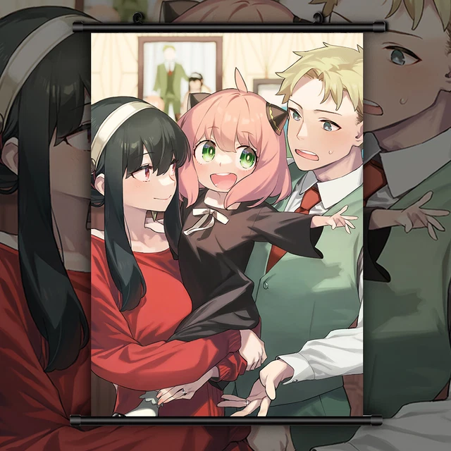 SPY×FAMILY ANYA YOR Loid Forger Banner Wall Poster Scroll Home Decor ...