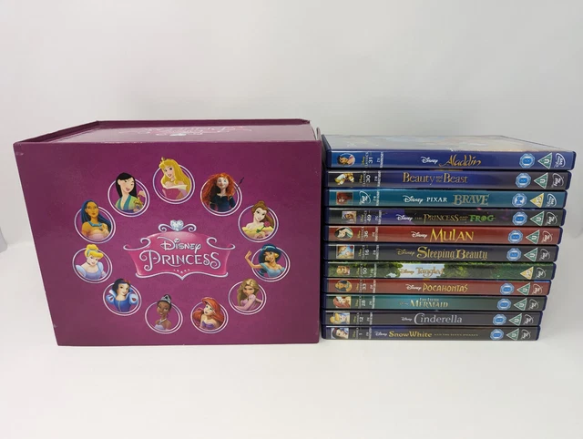 DISNEY PRINCESS COLLECTION x11 DVD Box Set Bundle - Little Mermaid ...