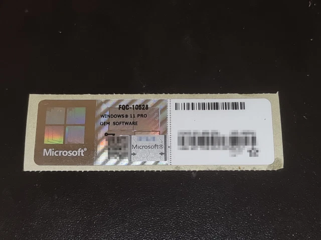 WINDOWS 11 PRO Key OEM Lizenz Aufkleber COA Sticker Dauerlizenz EUR 14 ...