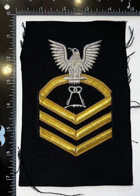 USN US NAVY Commissary Man Chief Petty Officer CPO BULLION Rate Patch ...